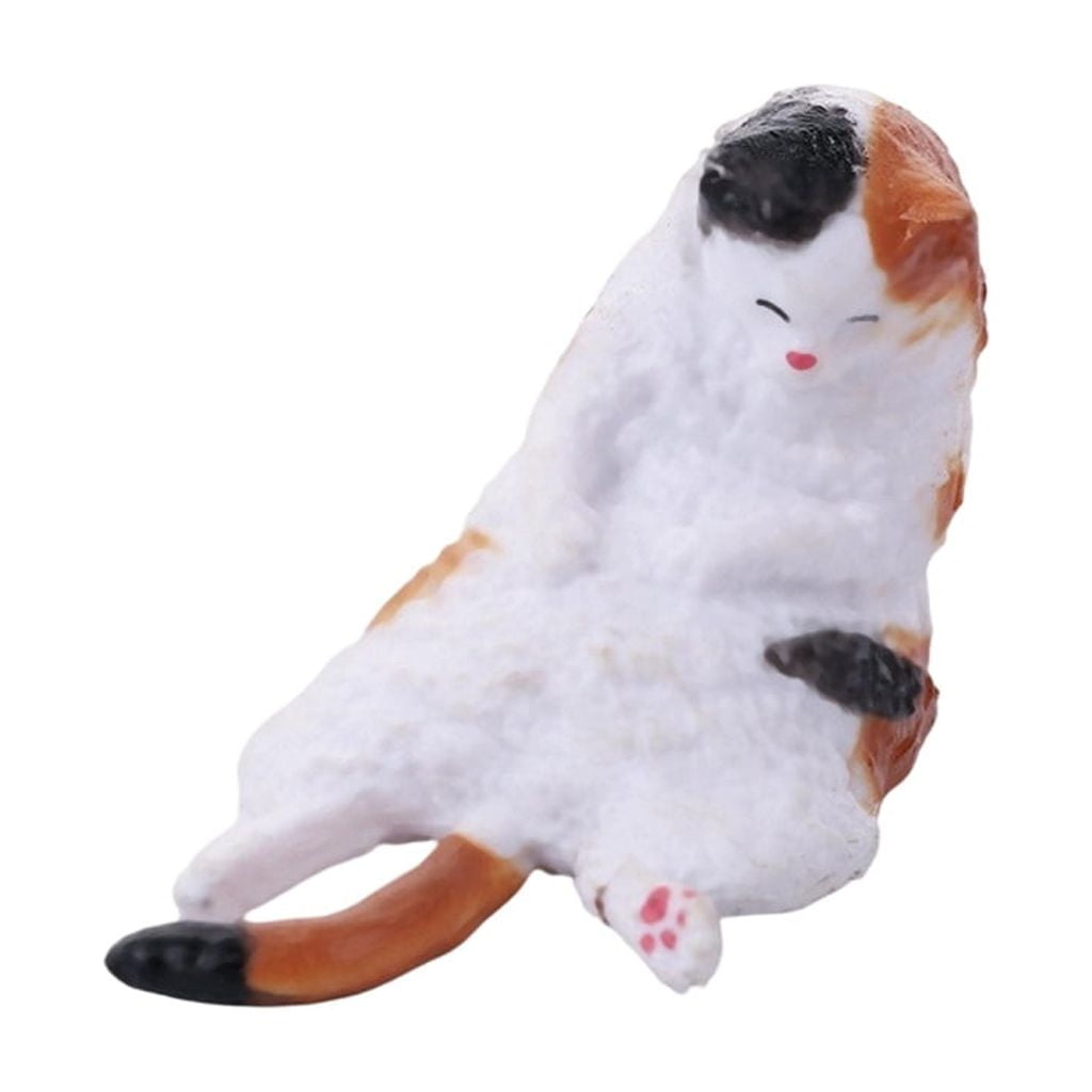 Jesscasday Compactly Cats Figurine Portable Kitten Figurine Decoration ...