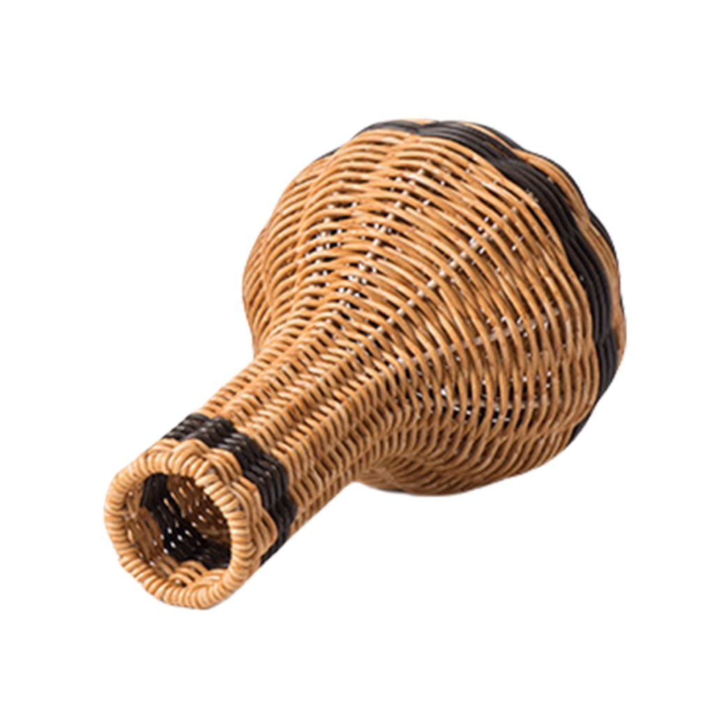 Jesscasday Contemporary Imitation Rattan Weave Vase for Plant or Flower ...
