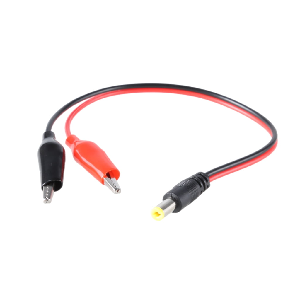 Jesscasday DC5.5x2.1mm Male Female Power Line with Alligators Clip for ...