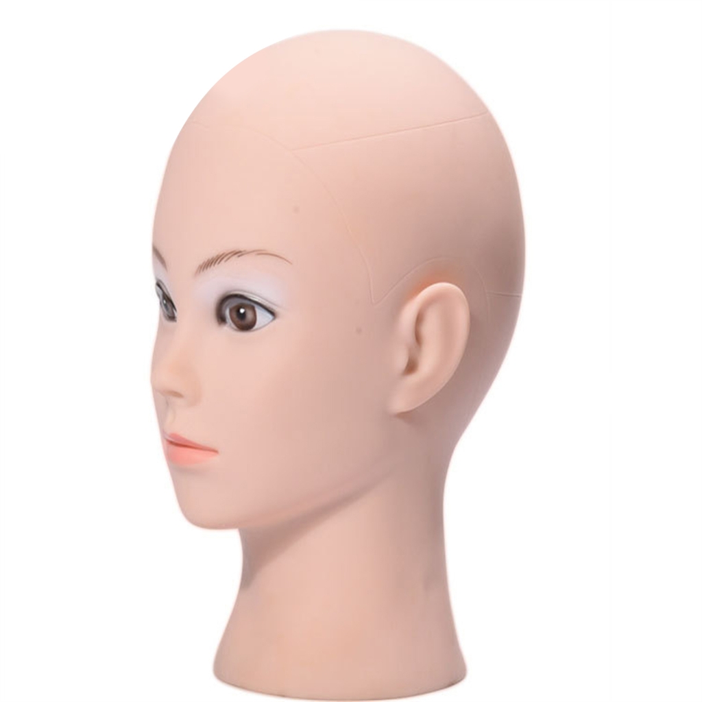Jesscasday Display Head Model Female Wig Head Bald Mannequin Head Bald ...