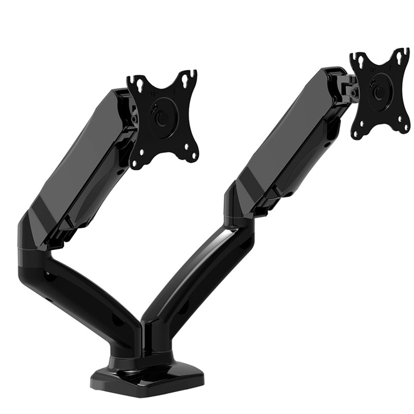 Jesscasday Double Arms Monitor Stand for 2 Desktop Computer Bracket ...