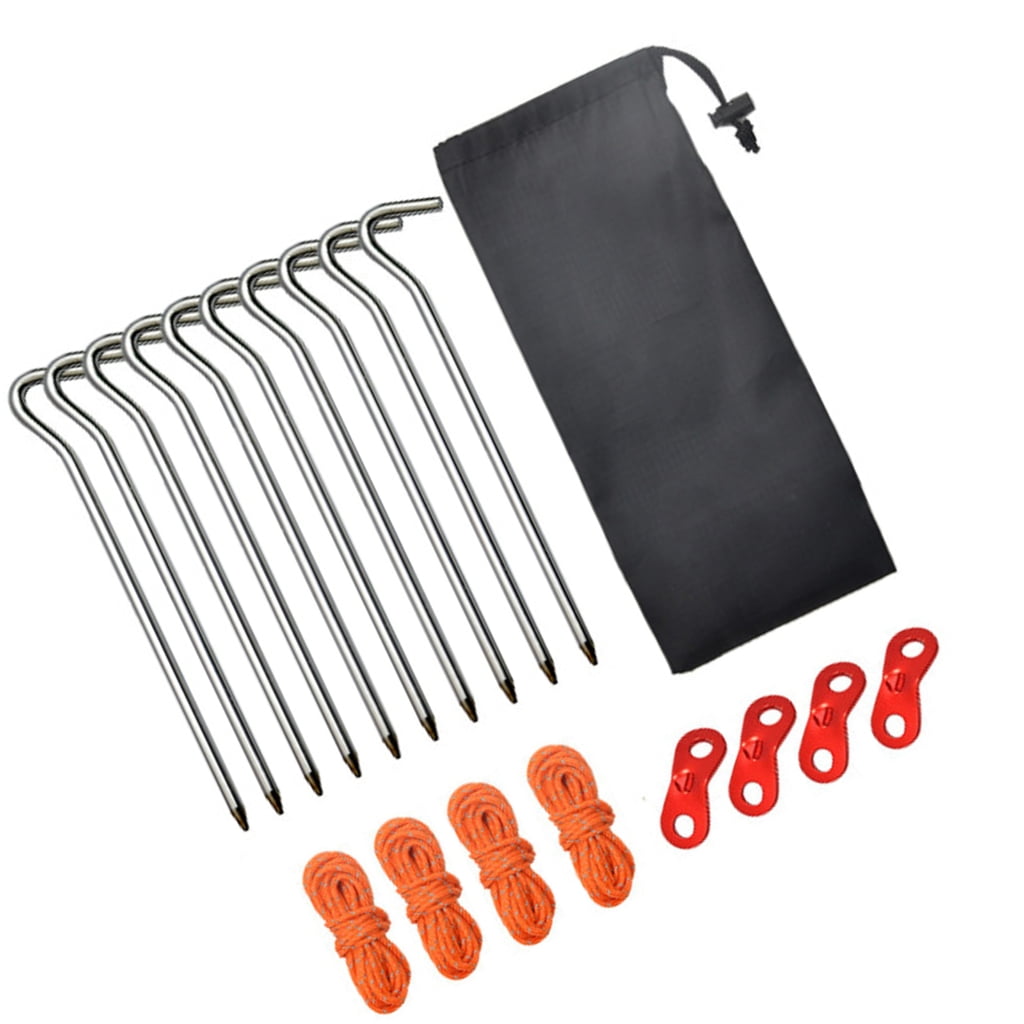 Jesscasday Durability Tent Sand Pegs Multipurpose Tent Anchors Heavy ...