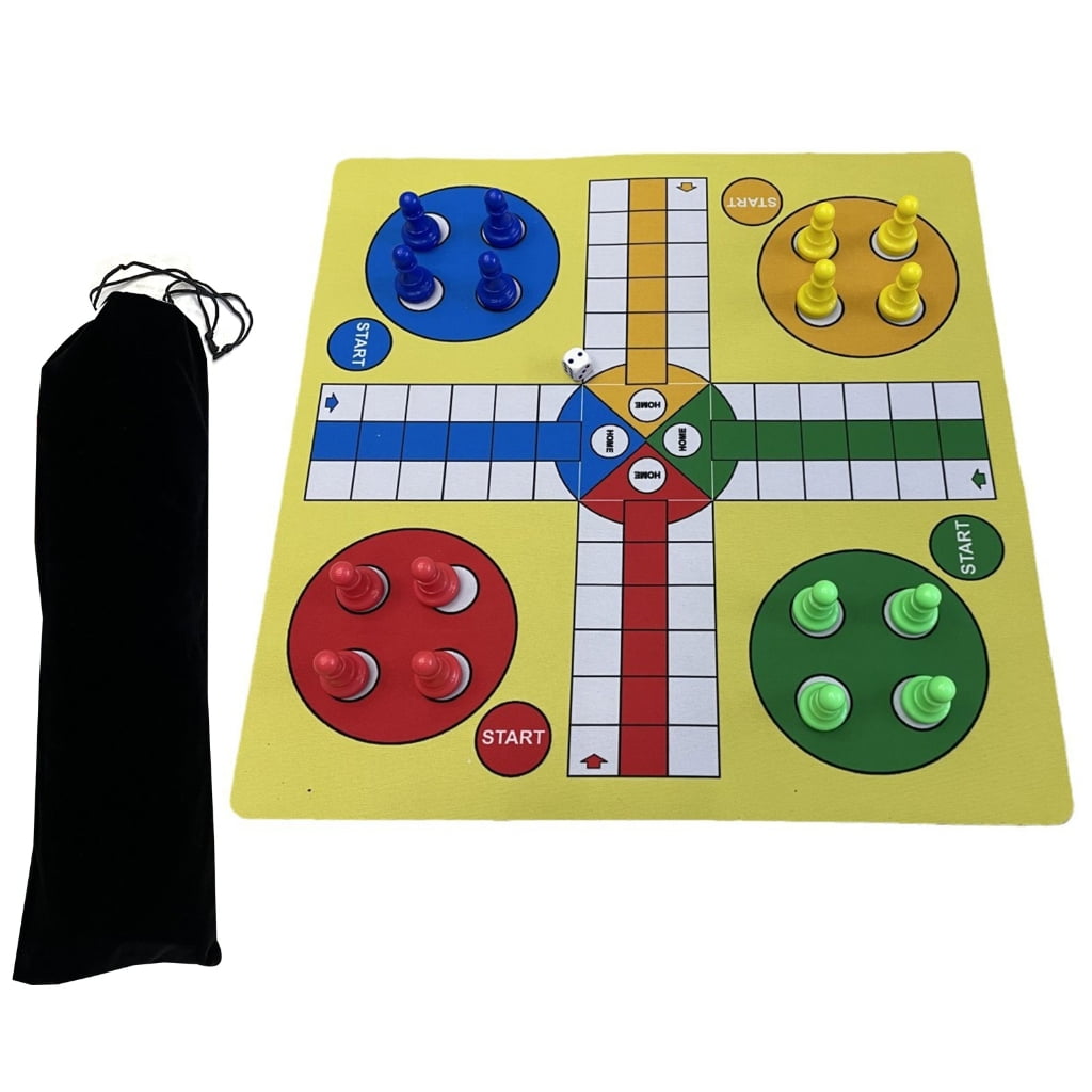 Jesscasday Educational Ludo Flying Chess Game Set With Mouse Pad Board ...