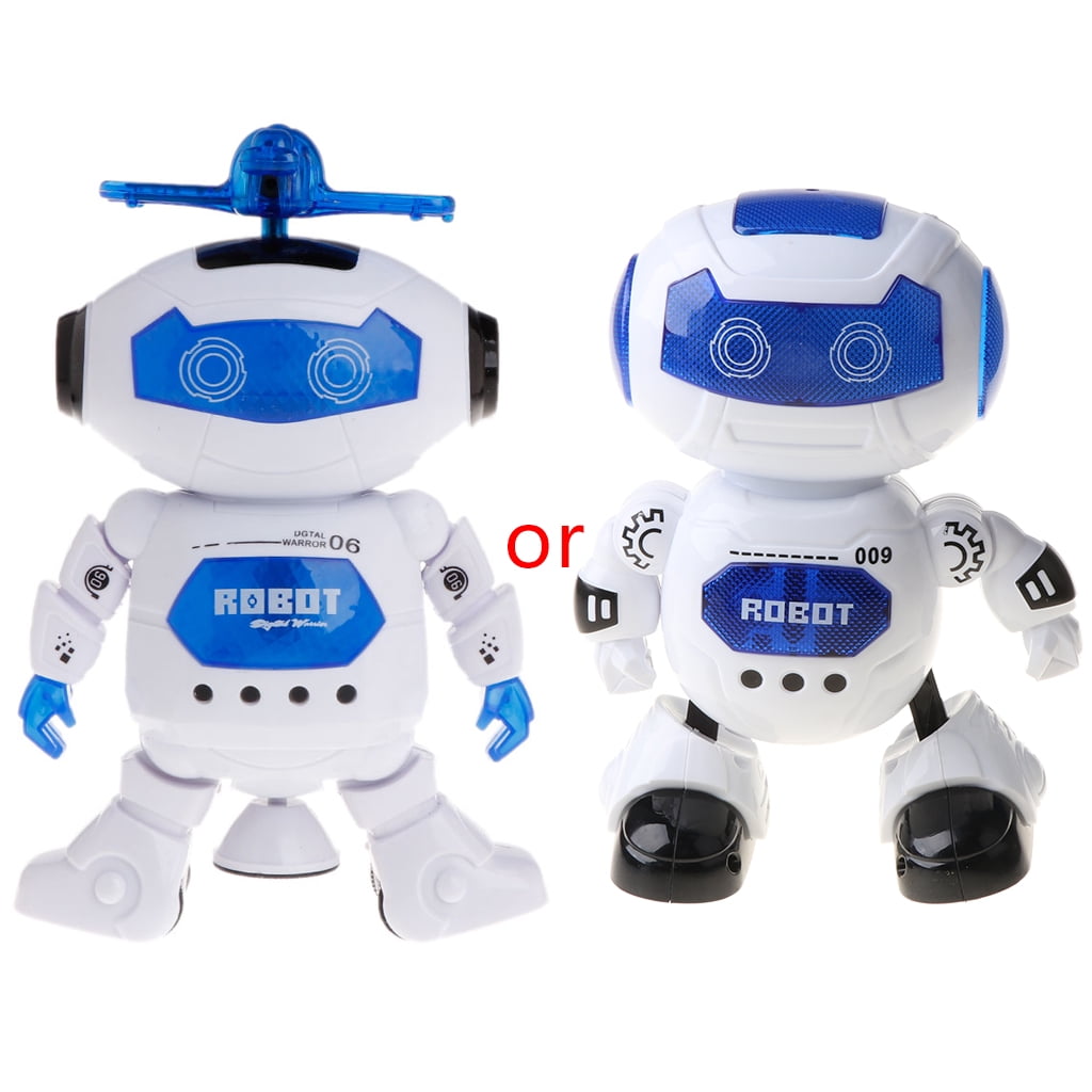 Jesscasday Electronic Walking Dancing Robot Toys With Music Lightening ...