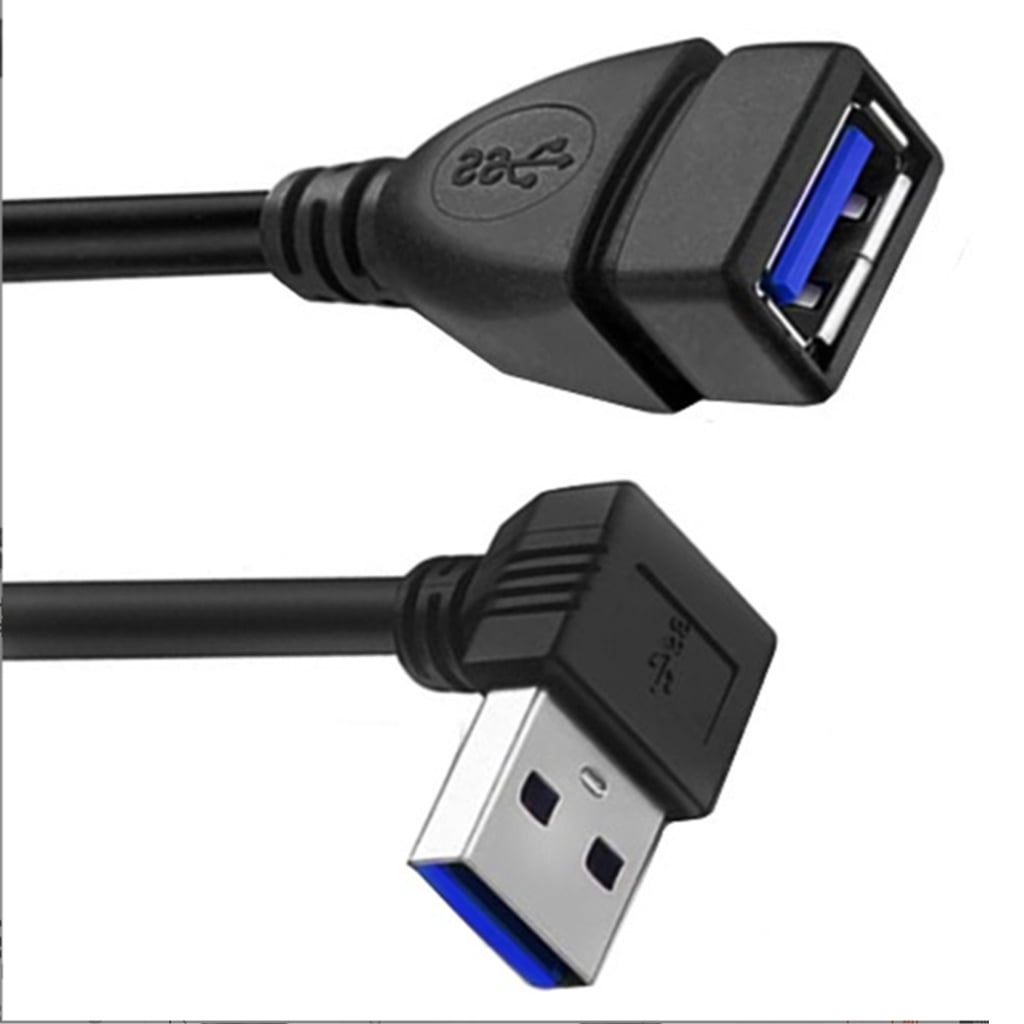 Jesscasday Flexible USB3.0 Extension Cable with 90 Degree Angle for ...