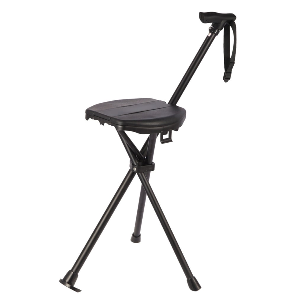 Jesscasday Folding Walking Stick Light Weight Aluminum Cane Chair ...