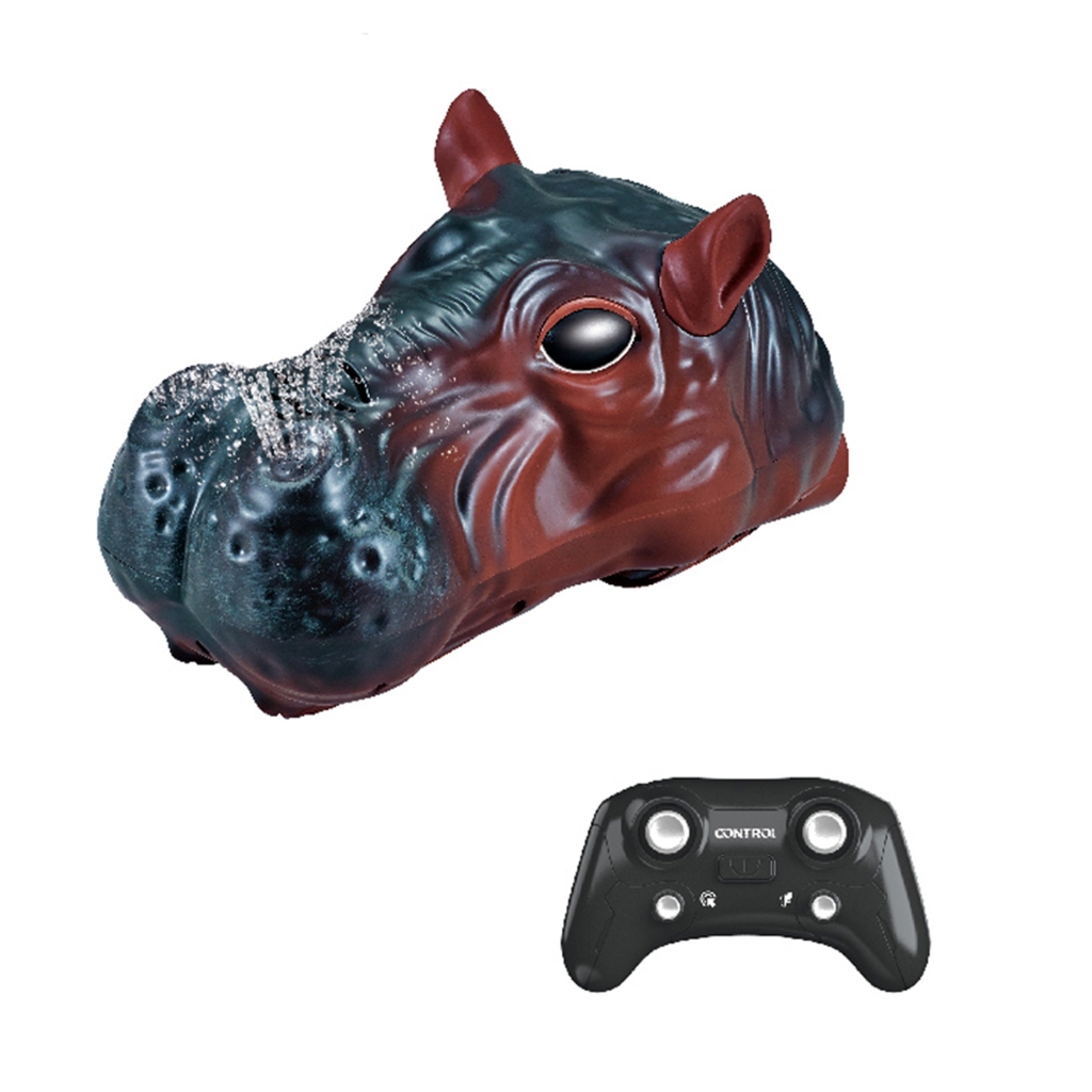 Jesscasday Funny Remote Control Hippo Toy Simulation Hippo Pool ...