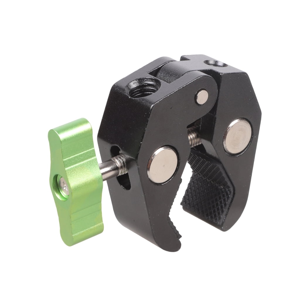 Jesscasday Heavy Duty Aluminum Camera Clamp Two Threaded Holes 50mm ...