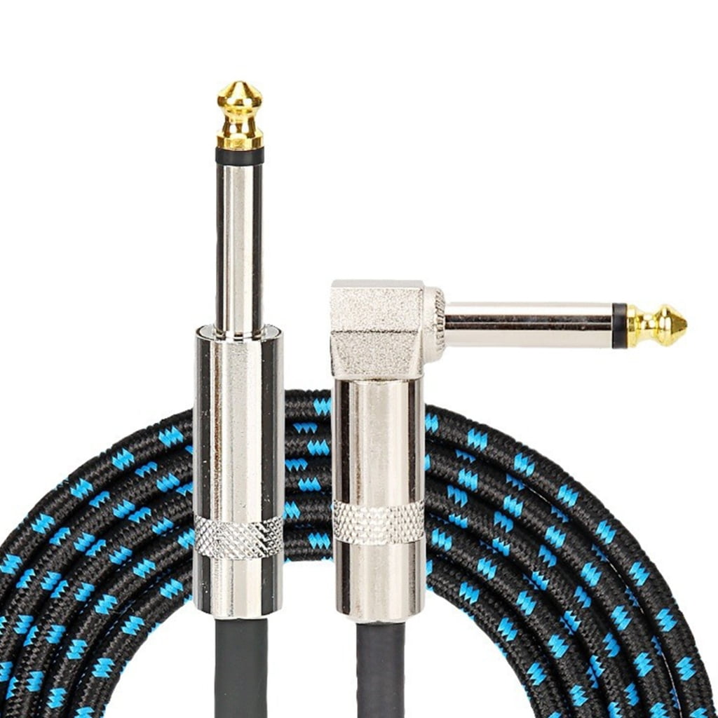 Jesscasday Heavy Duty Electric Guitar Cord Double Shielding Design Gold ...