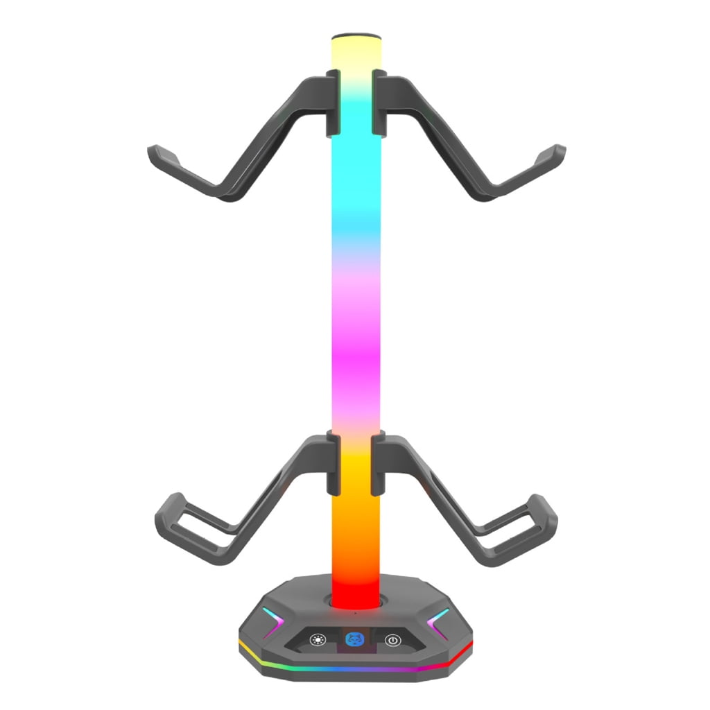 Jesscasday LED Controller Stand Headsets Holder Rotatable Headphone ...