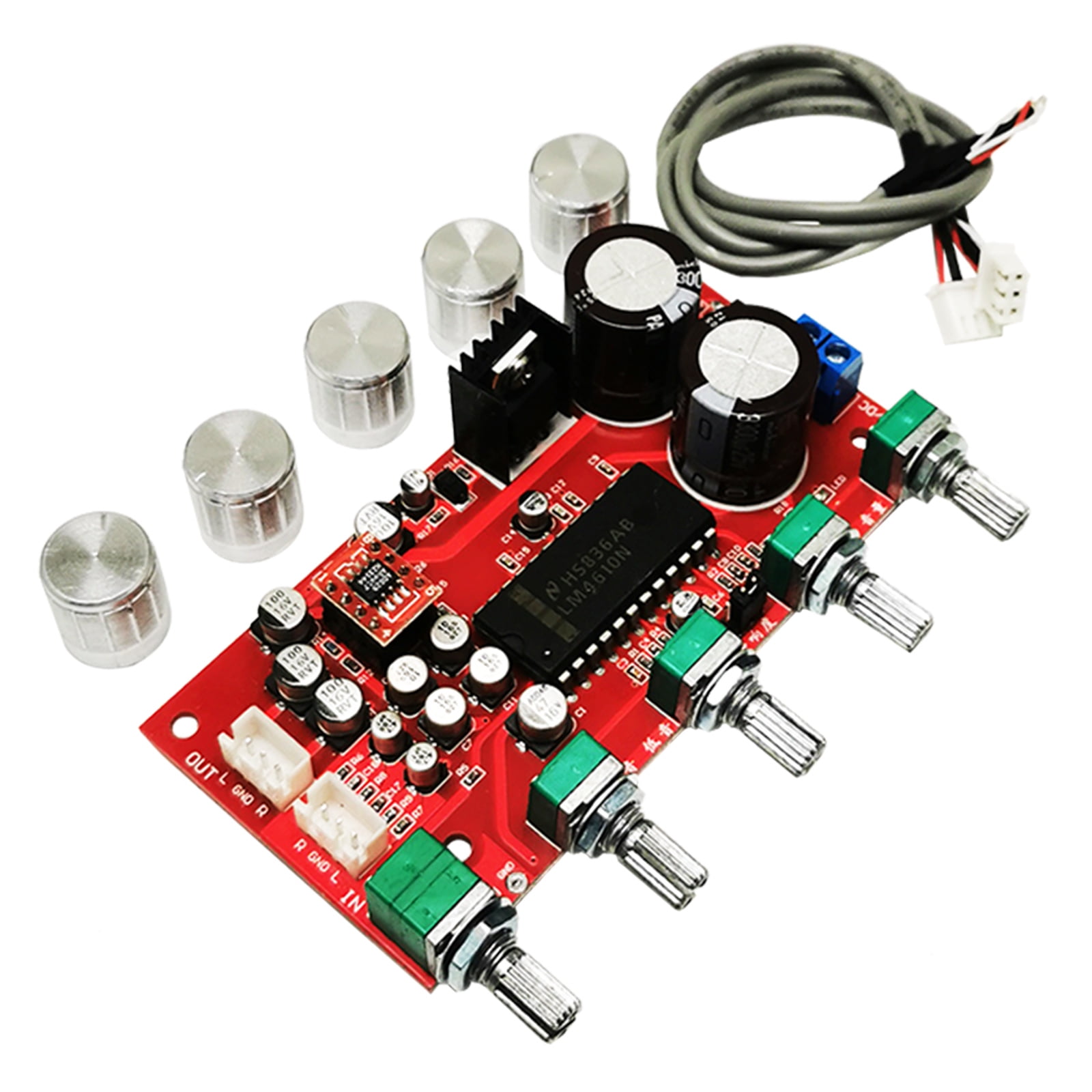 Jesscasday LM4610 Tone Preamp Sound Board Balance Volumes Control ...