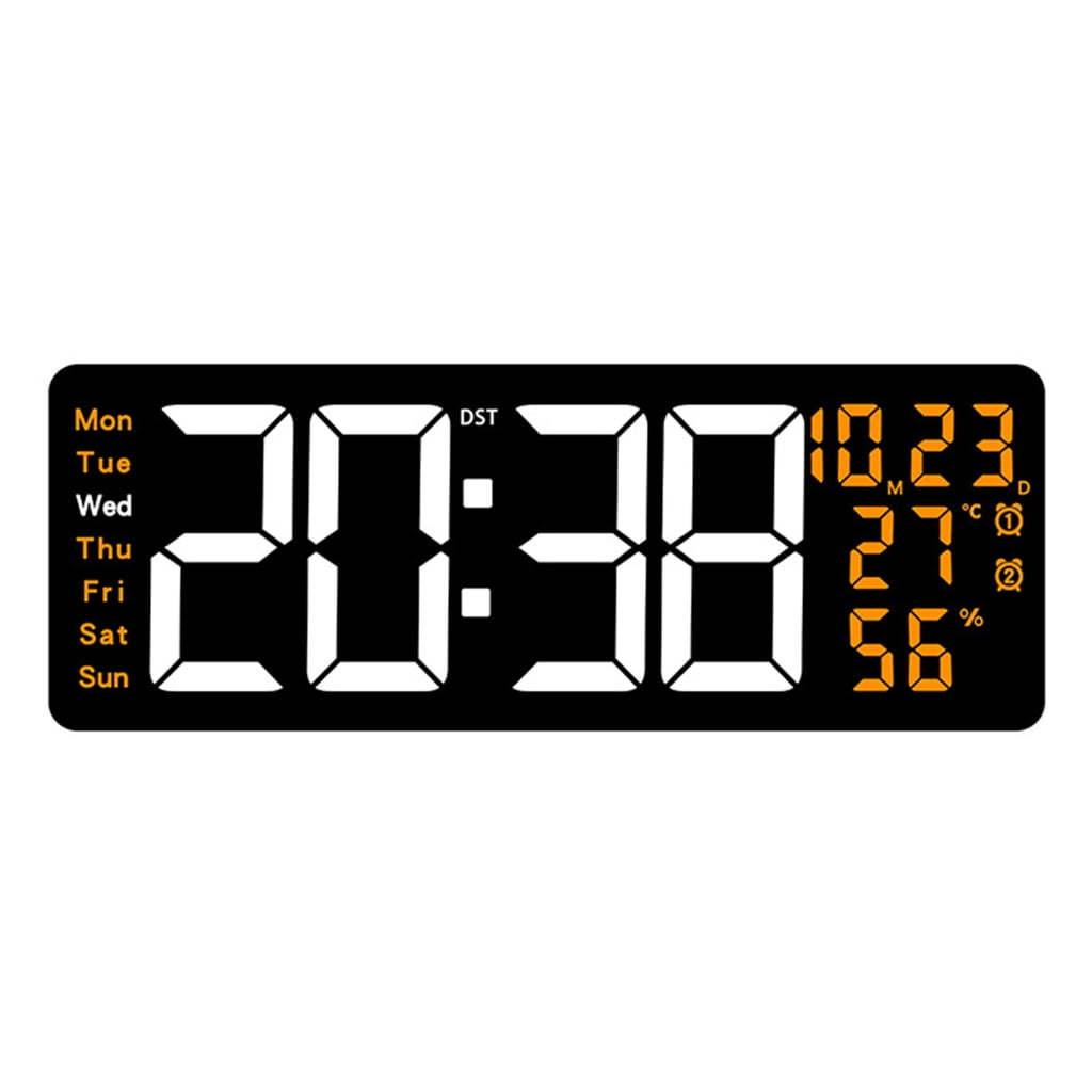 Jesscasday Large Screen LED Digital Clock with Remote Control ...