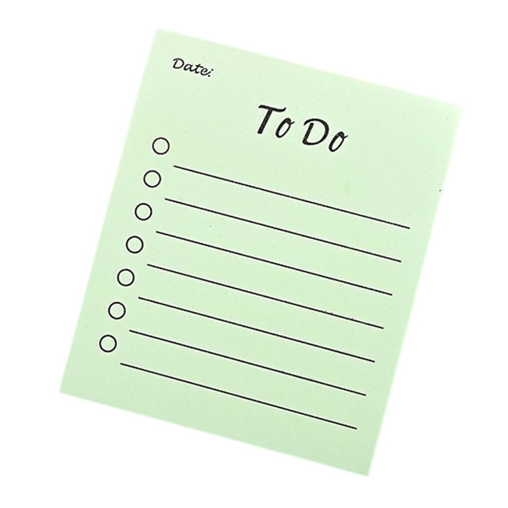 Jesscasday Lined Stickier Note Memos Pad Stickier Pad Notepad To-Do ...