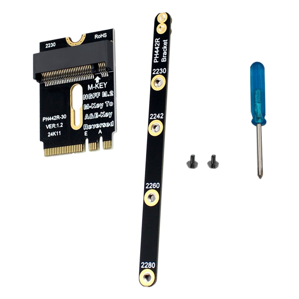 Jesscasday M.2 NGFF NVME SSDs to M.2 Key Adapter (Vertical Installation ...