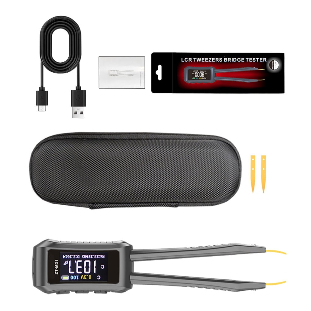 Jesscasday Measurement Tweezer Multimeter for Electronics Capacitance ...