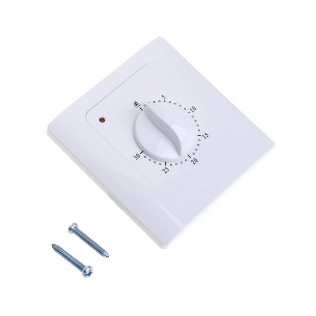 Jesscasday Mechanical Timer Switch AC 30 Minutes Timer Switch Plastic ...