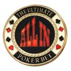 2-Sided Texas Hold'em Poker 2" All In Button, Red wth Black Lettering ...