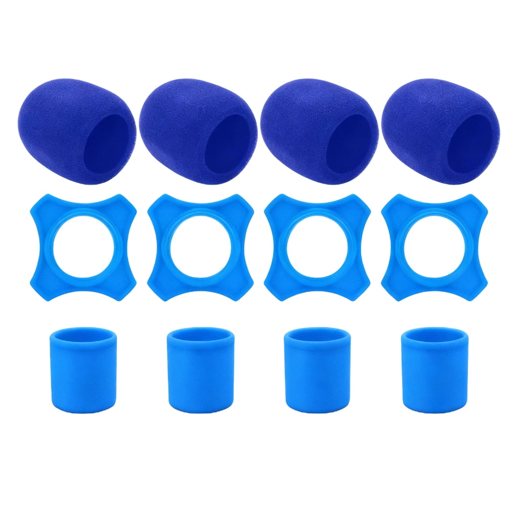 Jesscasday Microphone Antislip Grip Rings Rubber Sleeve NonSlip Foam ...