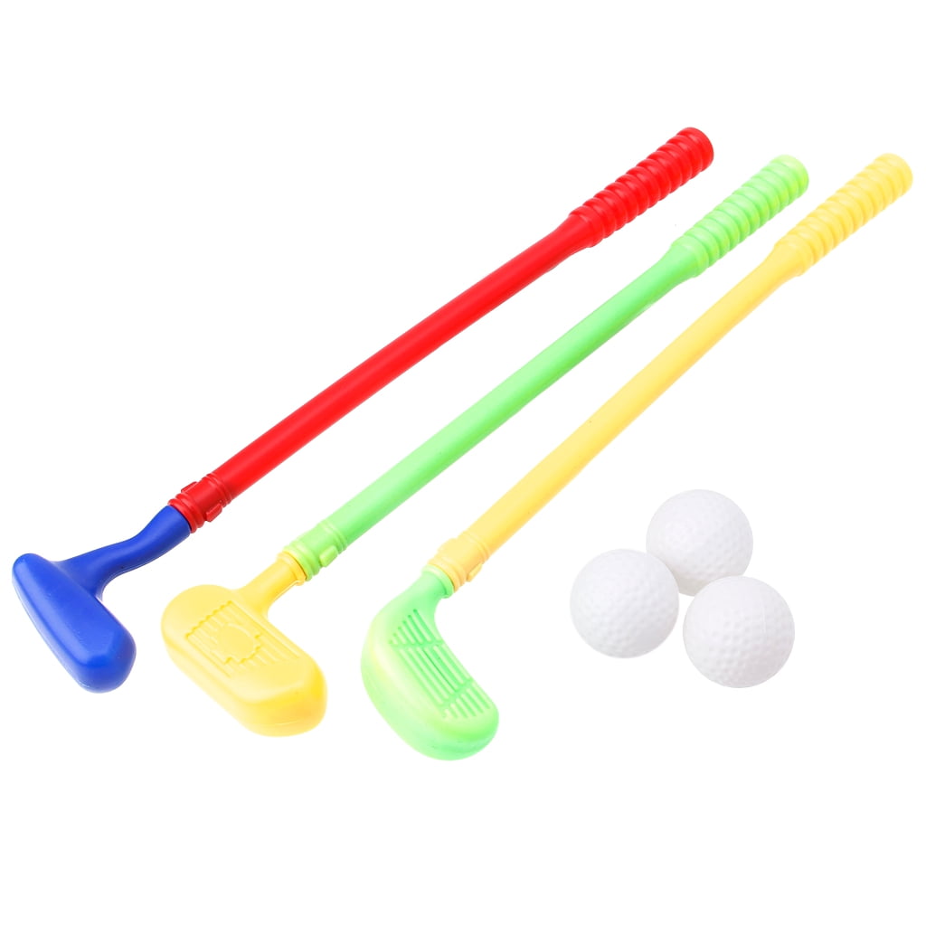Jesscasday Mini Golf Game Set Toy Realistic Golf Stick Sport Toys ...