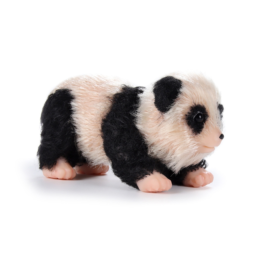 Jesscasday Mini Realistic Silica Gel Panda,Soft Fake Animal Body Mini ...