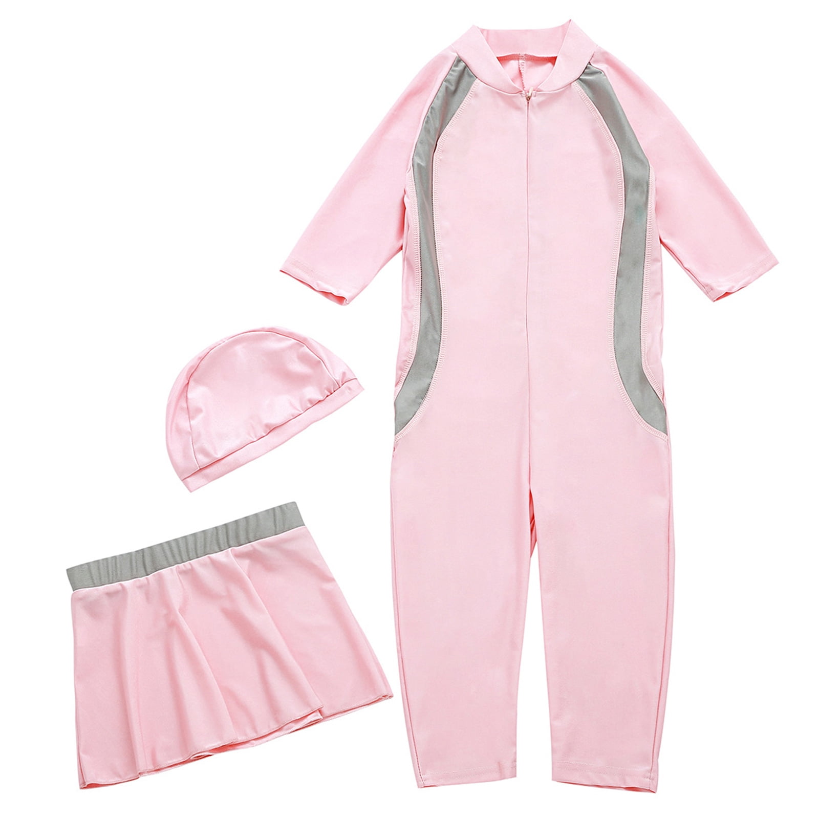 Jesscasday Modest Muslim Swimwear for Girls Islamic Full Cover Hijab ...