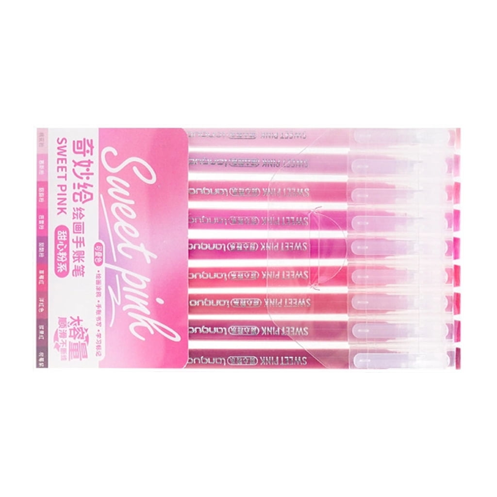 Jesscasday Multicolored Gel Pen Colorful Drawing Pen Needle Tip ...