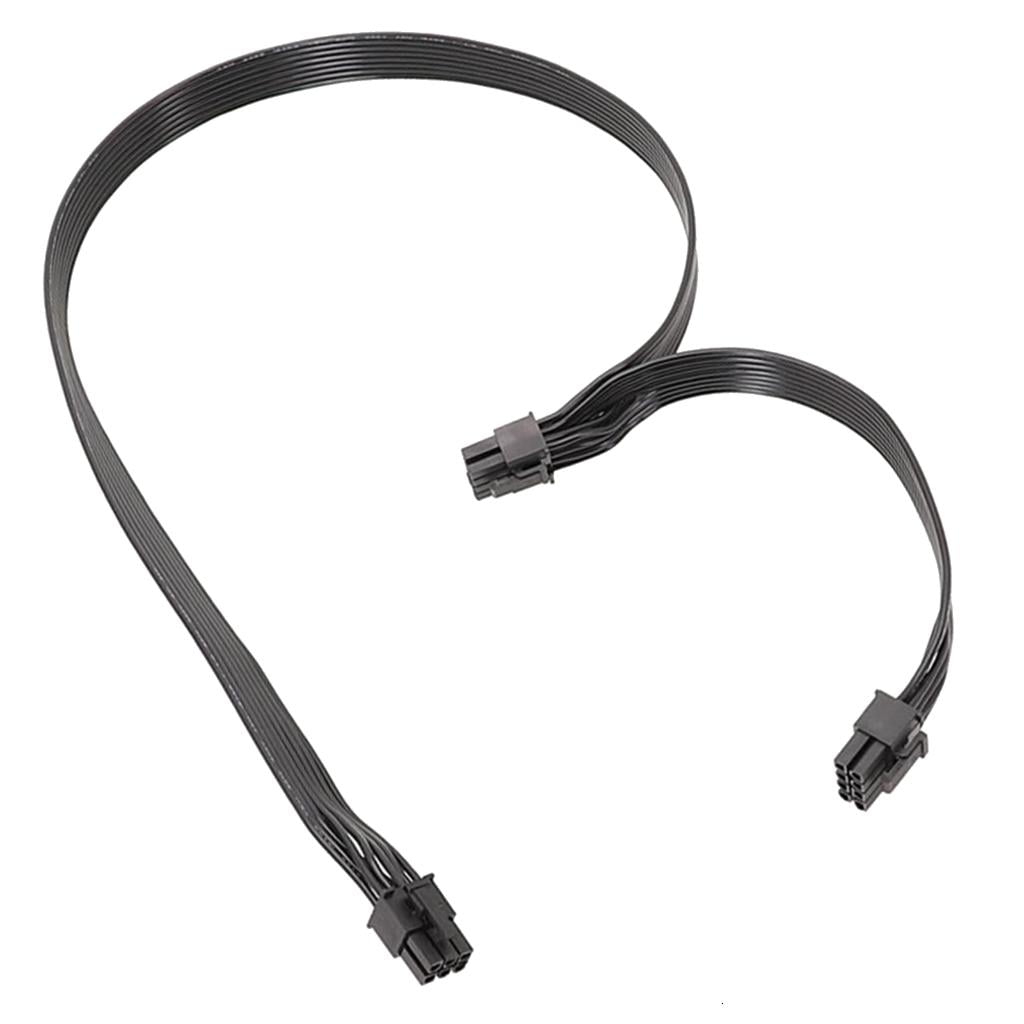 Jesscasday PCIE 6pin to 2 Ports 8Pin 6+2Pin Power Supply Cable for V700 ...