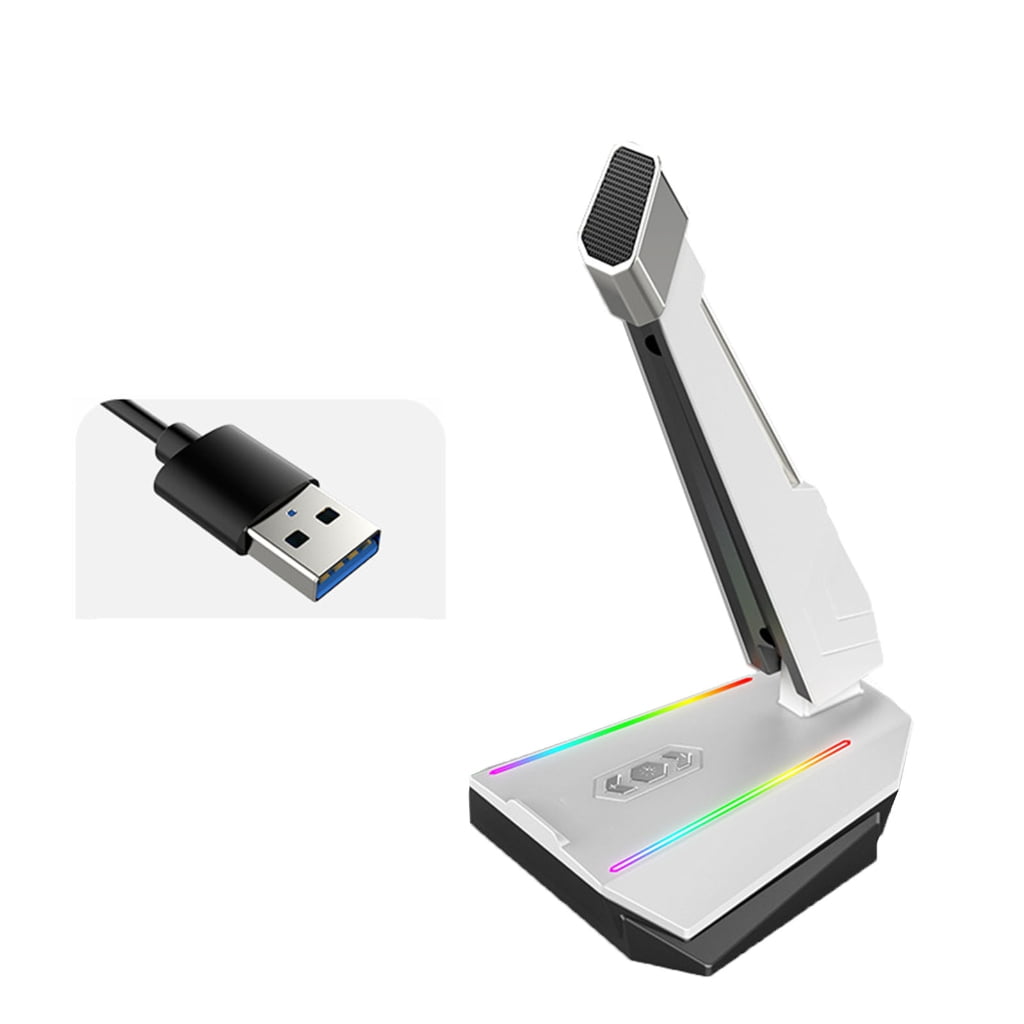 Jesscasday Plug Play USB 3.5mm Game Microphone for PC Noise Cancelling ...