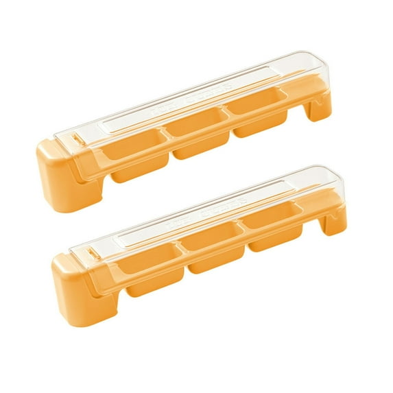Jesscasday Rectangular Shape Ice Cubes Molds Plastic Texture Perfect ...