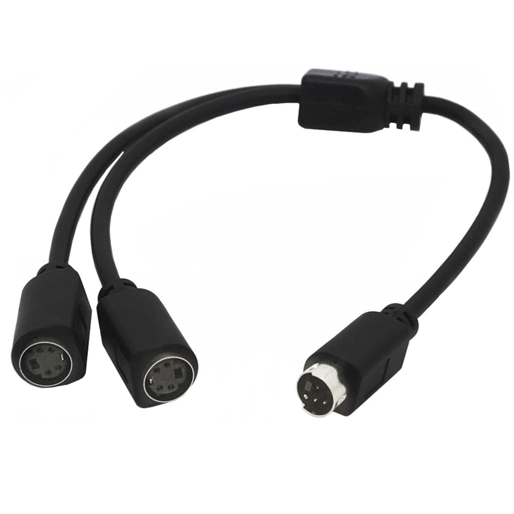 Jesscasday S-Video 4 Pin Mini DIN Y Splitter Connectors Cable S-Video 1 ...