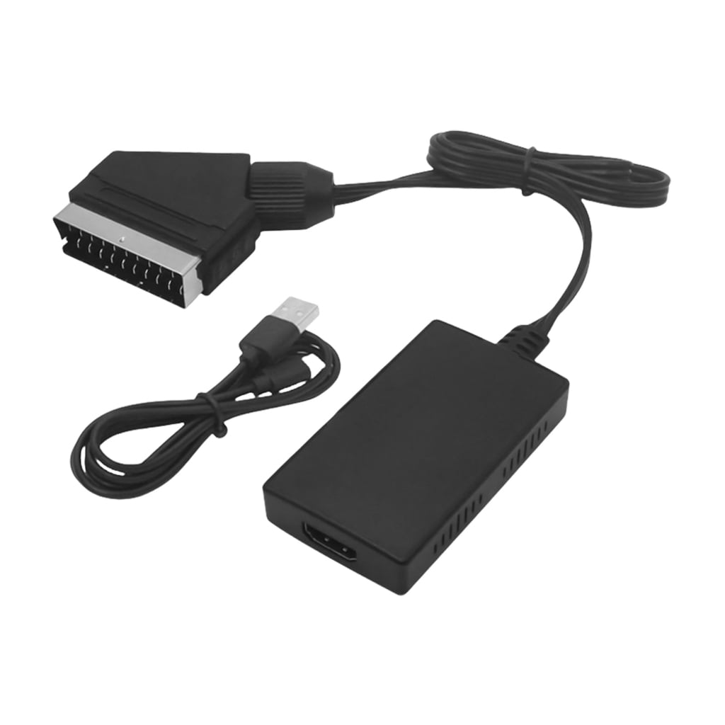 Jesscasday SCART HDTV Adapter for Various Devices to Modern TVs 1080P ...