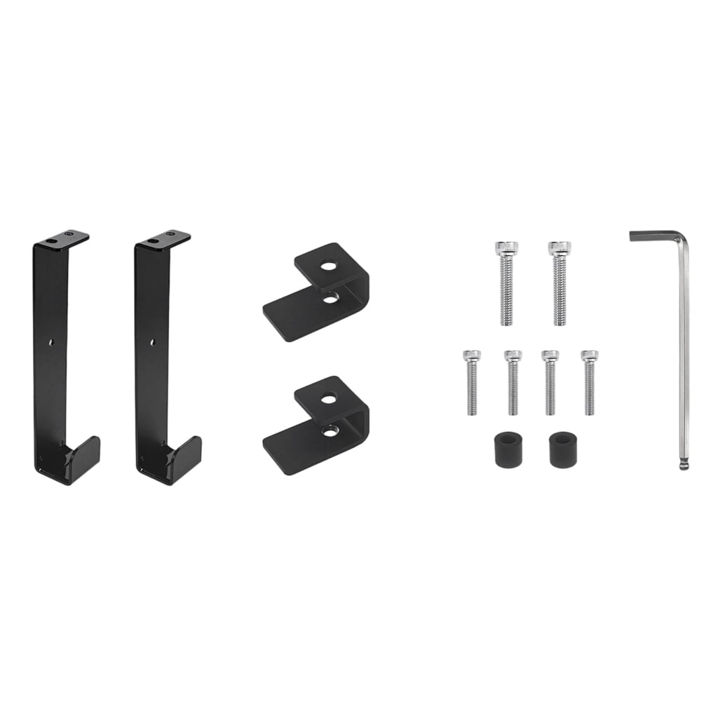 Jesscasday Strong Black Mild Steel Mounting Parenthesis for Rolling ...