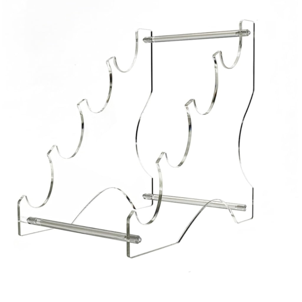 Jesscasday Sturdy 4 Layer Acrylic Swords Holder Desktop Display Stand ...