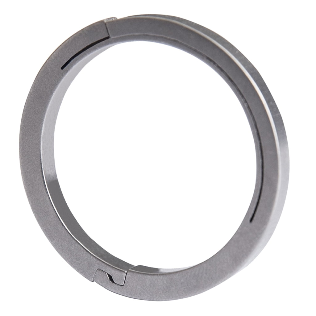 Jesscasday Titanium Key Rings Heavy Duty Keychain Rings Side-Pushing ...
