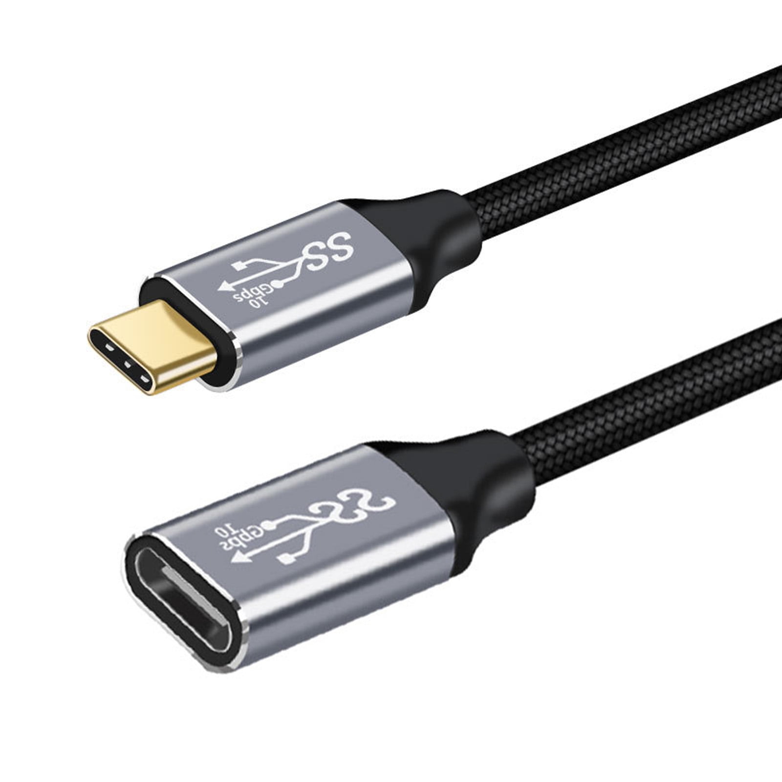 Jesscasday Type C Extender Cable USB C Extension Cord 100W Male to ...