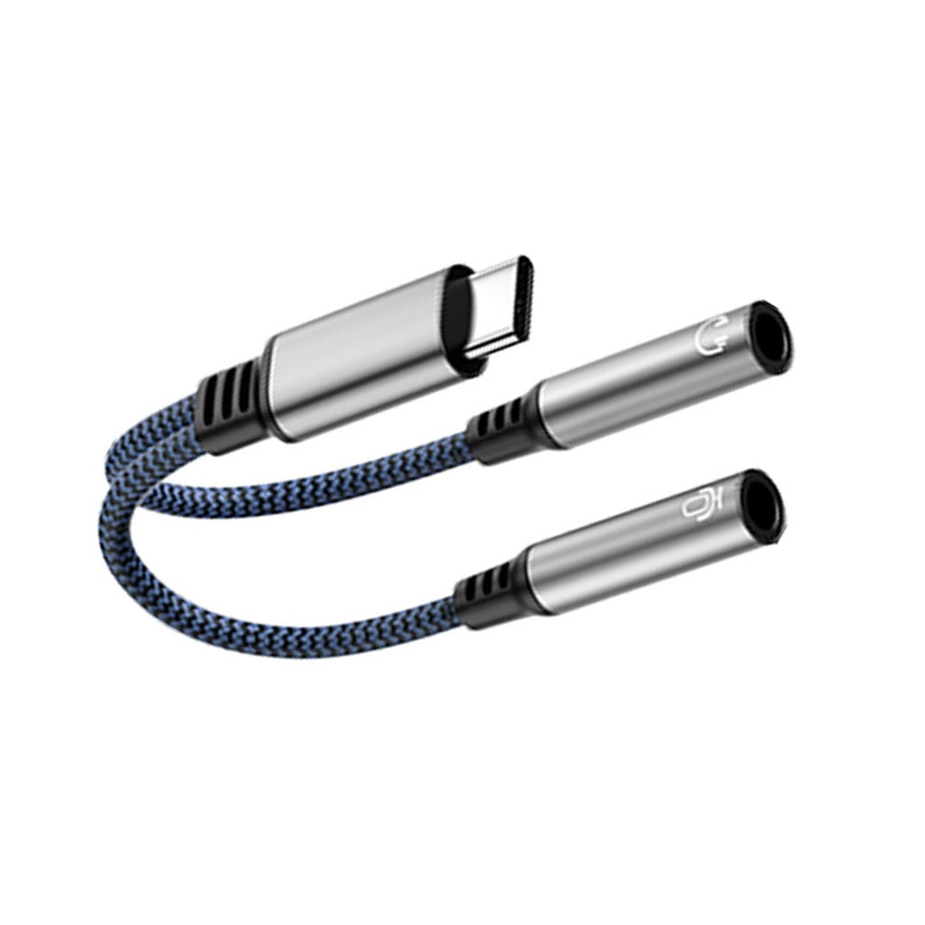 Jesscasday Type C To Double 3.5mm Extension Cable Male to Female ...