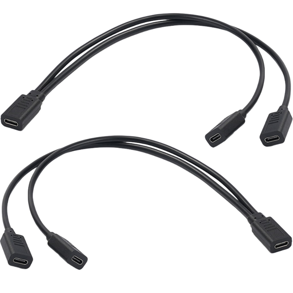 Jesscasday USB C Male to Double USB C Female Splitter Cable USB ...