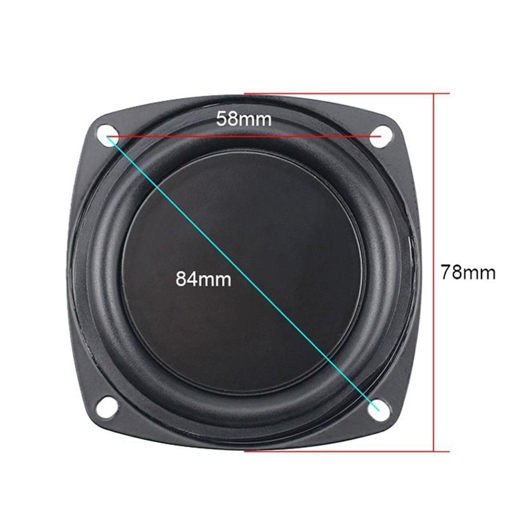 Jesscasday Universal Woofer Radiator Bass Passive Speaker 2/3/4inch Low ...