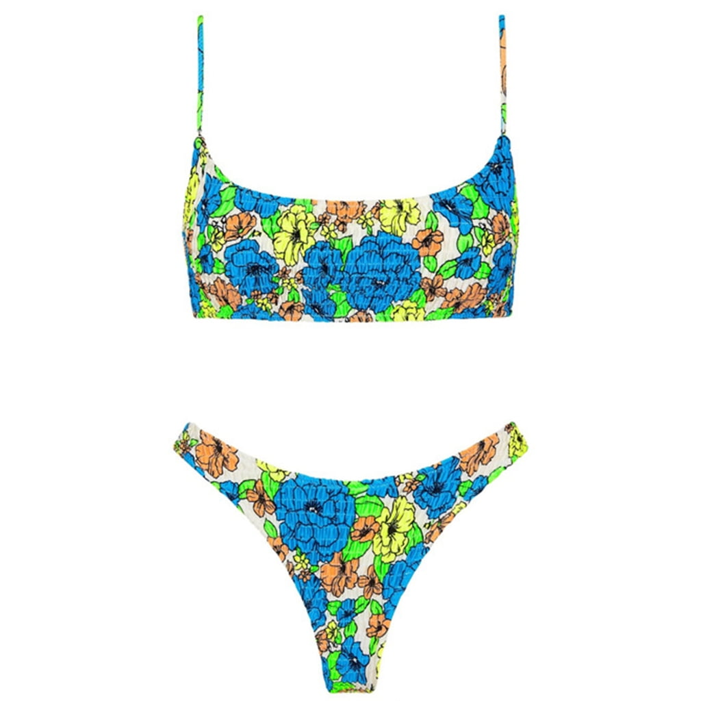 Jesscasday Women Bikinis Swimsuits Set Tube Top Swimwear Small Chest ...