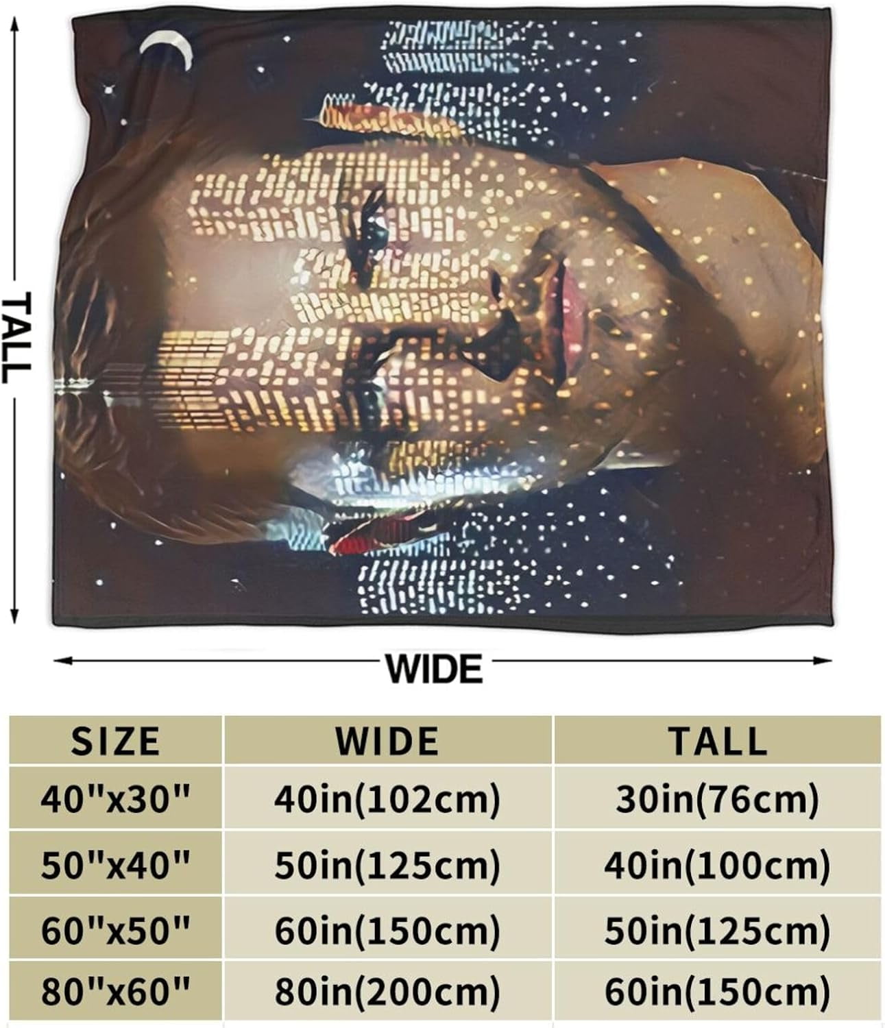 Jesse Lee Soffer Collage Blanket Flannel Soft Throw Blankets for ...