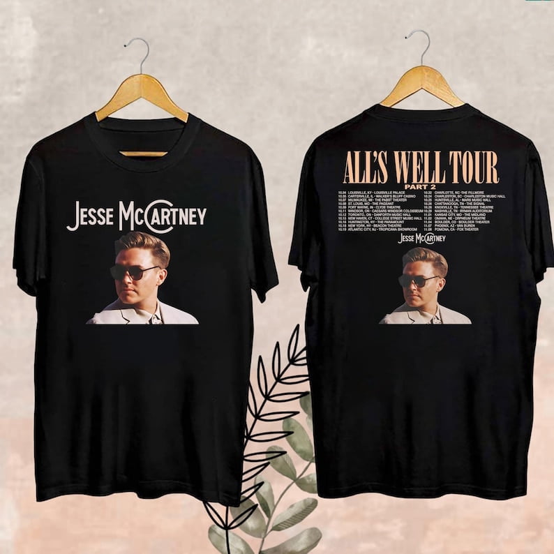 Jesse McCartney All's Well Tour 2024 Part 2 Shirt, Graphic Jesse ...