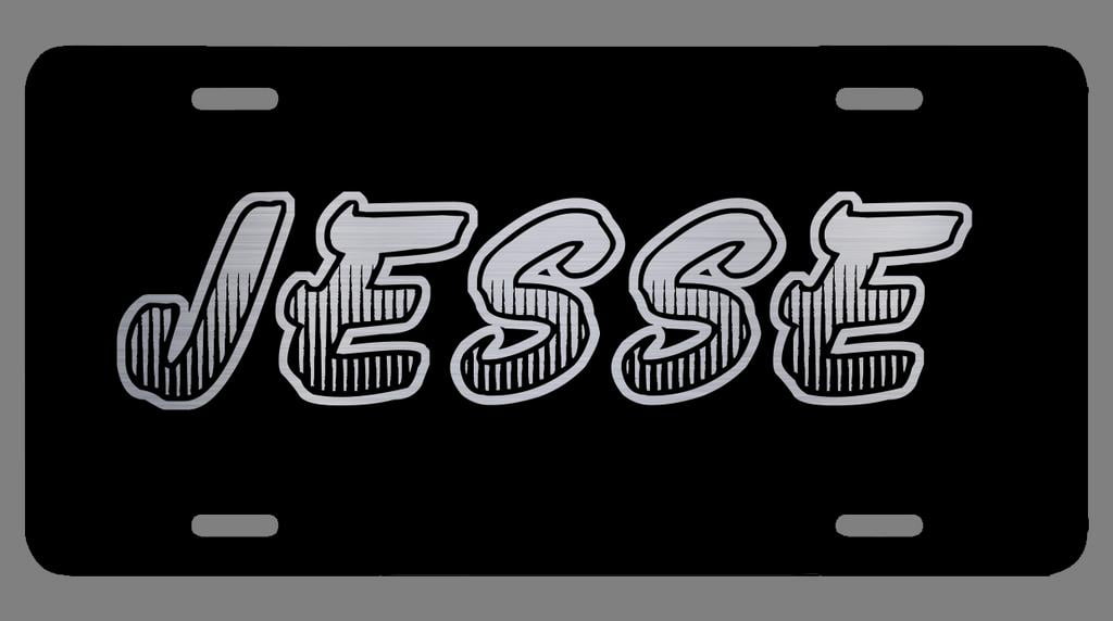 Jesse Name Etched Style License Plate Tag Vanity Novelty Metal | Etched ...