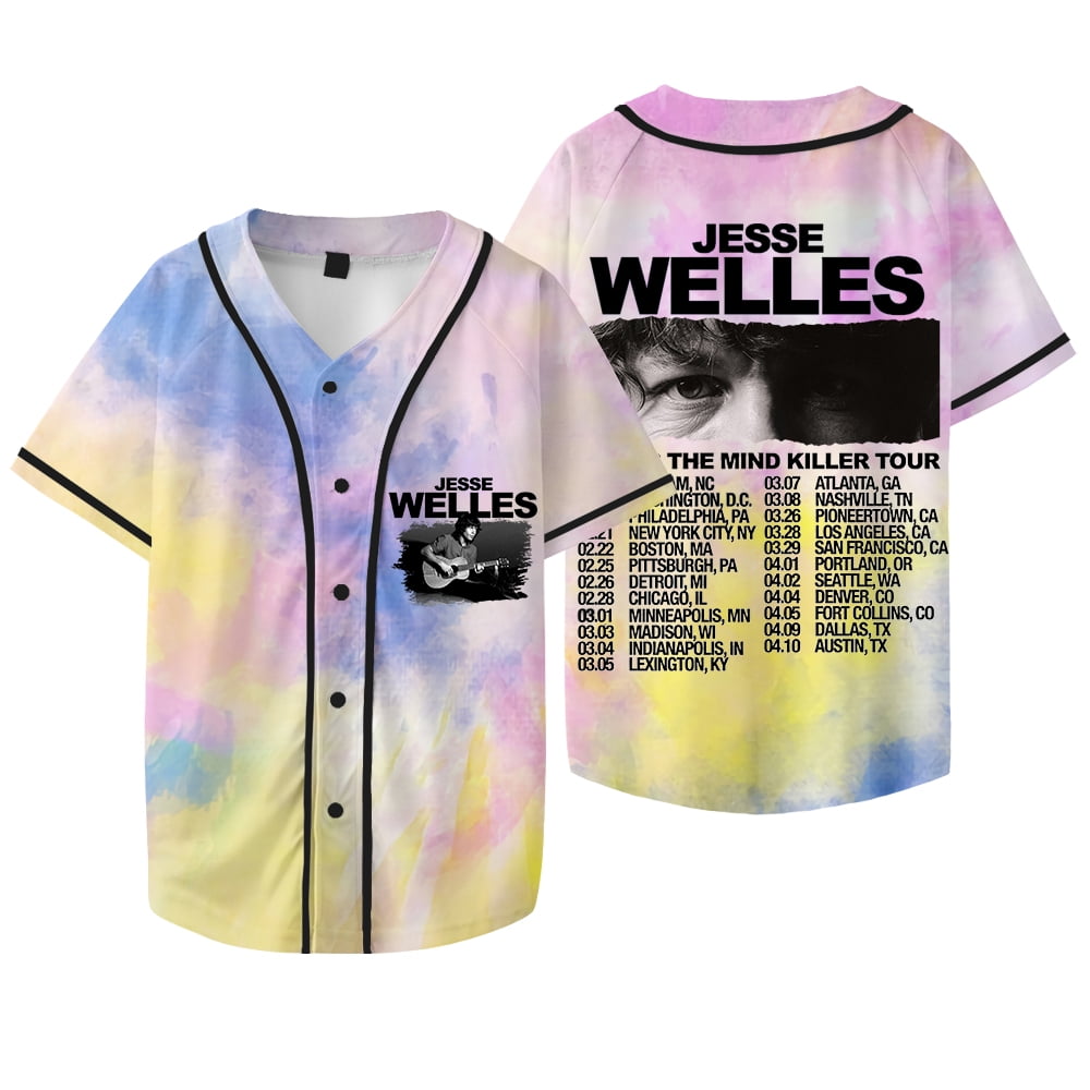 Jesse Welles Fear Is The Mind Killer Tour Merch Baseball Jacket Tee ...