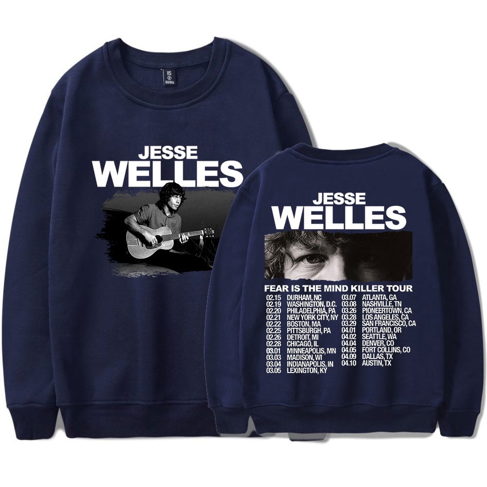 Jesse Welles Fear Is The Mind Killer Tour Merch Long Sleeve Tee Unisex ...