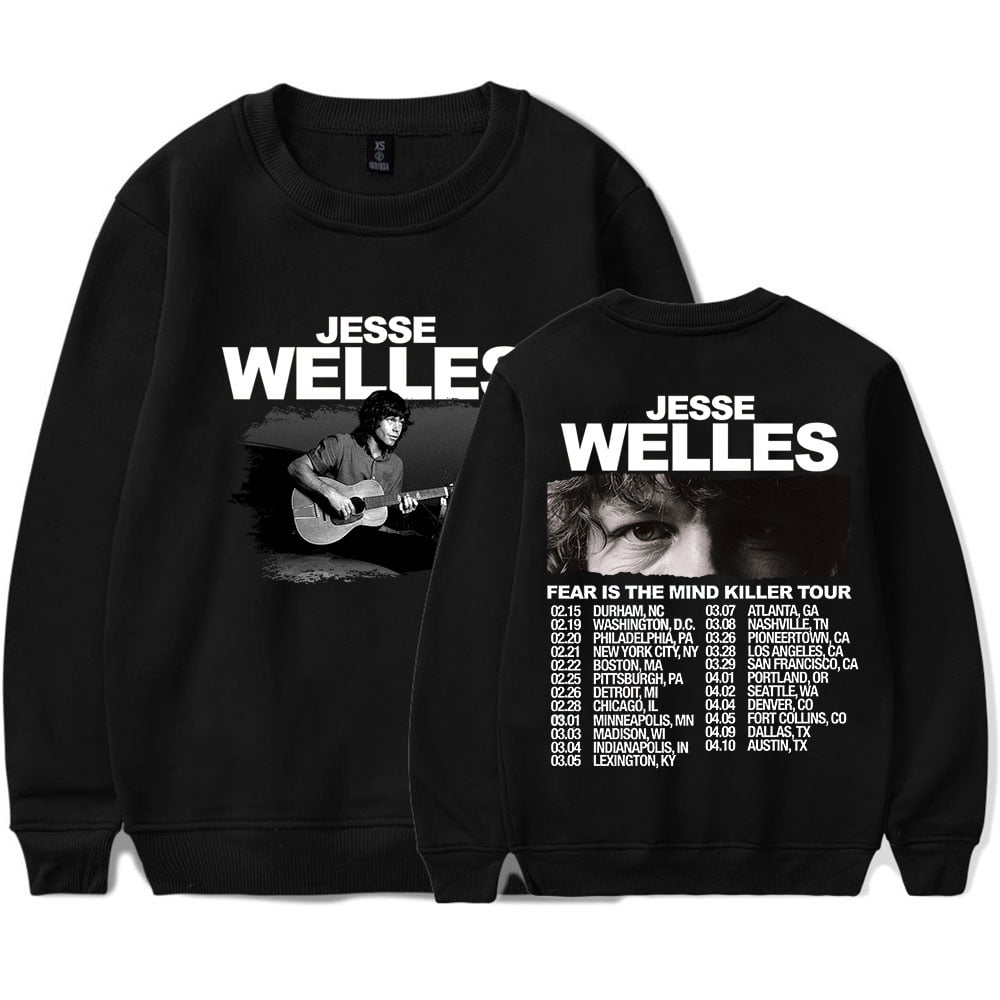 Jesse Welles Fear Is The Mind Killer Tour Merch Long Sleeve Tee Unisex ...