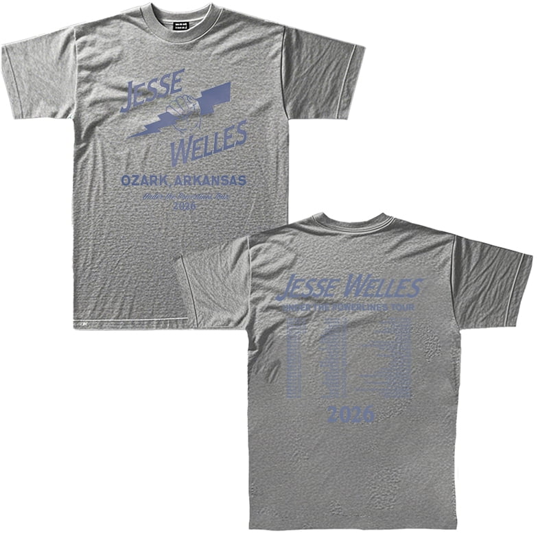 Jesse Welles Merch Under the Powerlines 2026 Tour T-shirt Summer Unisex ...