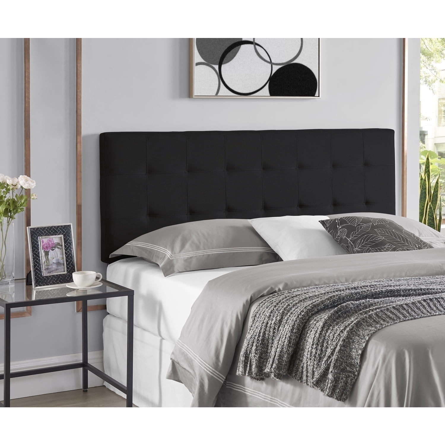 Jessenia Full size headboard only, Height Adjustable Full Size Bed ...