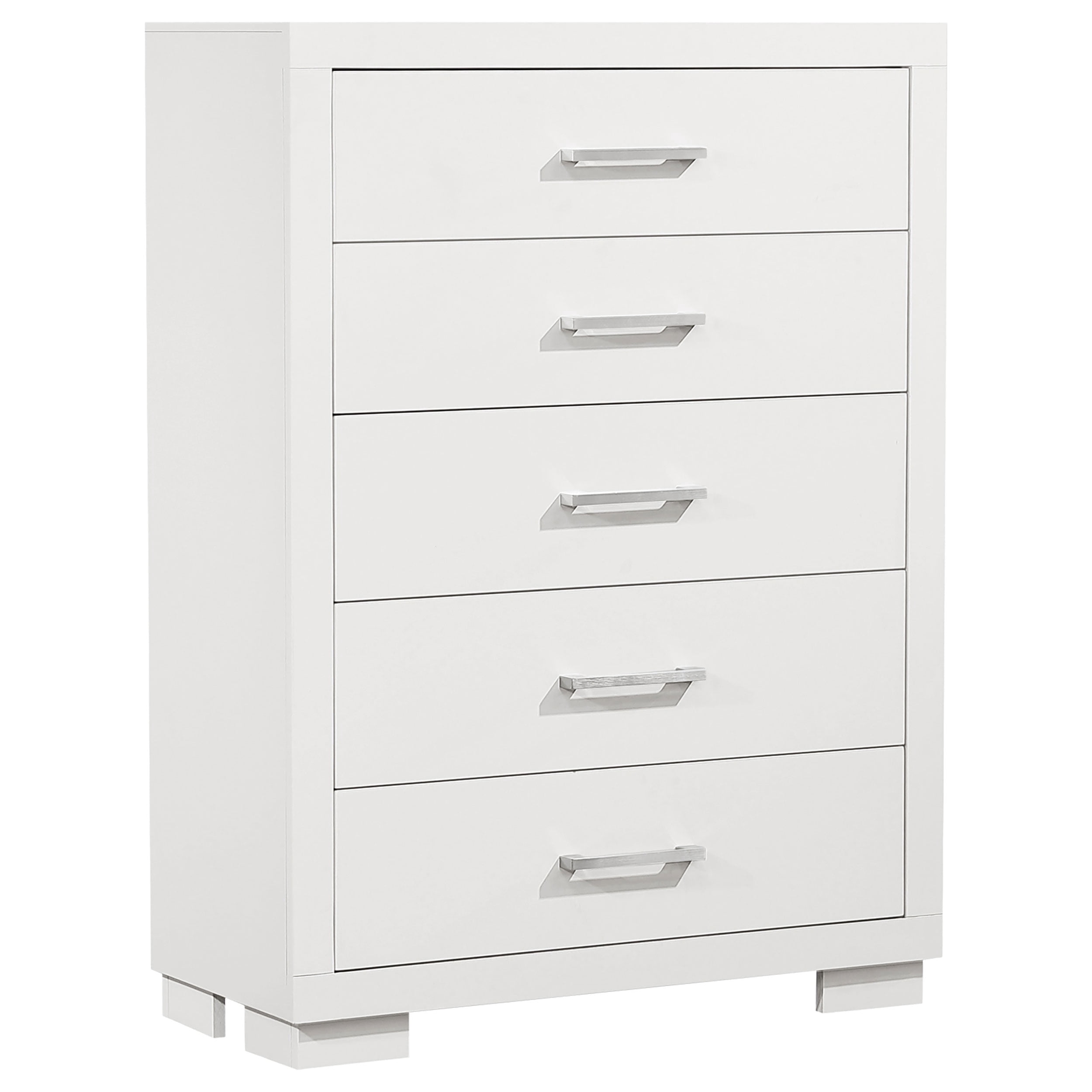 Jessica 5-drawer Bedroom Chest Snow White - Walmart.com