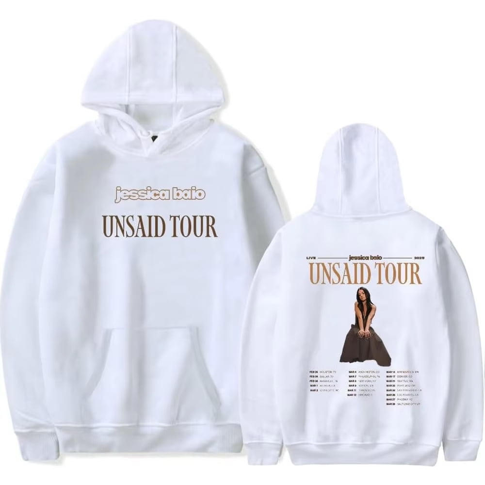 Jessica Baio The Unsaid Tour 2025 Hoodies Women Men Long Sleeve Casual ...