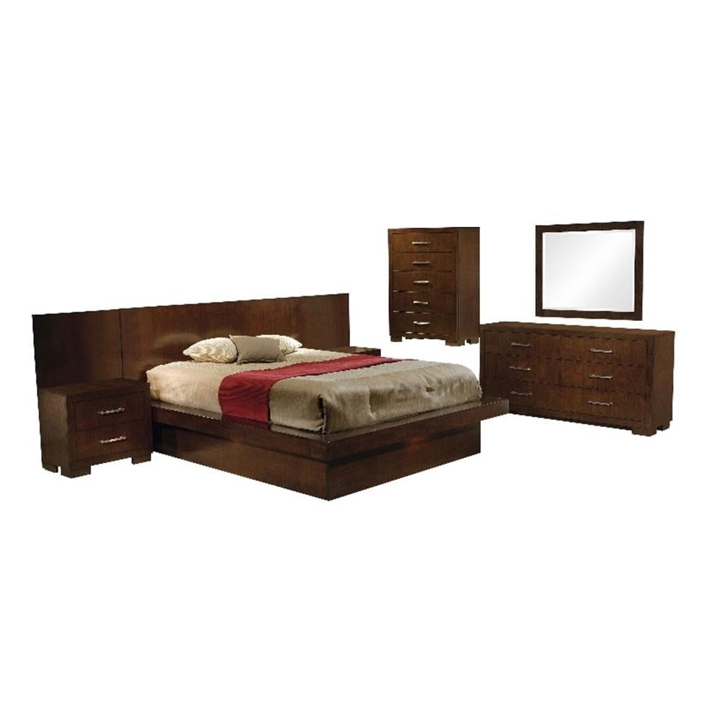 Jessica Contemporary Bedroom Set with Dresser, Chest Storage ...